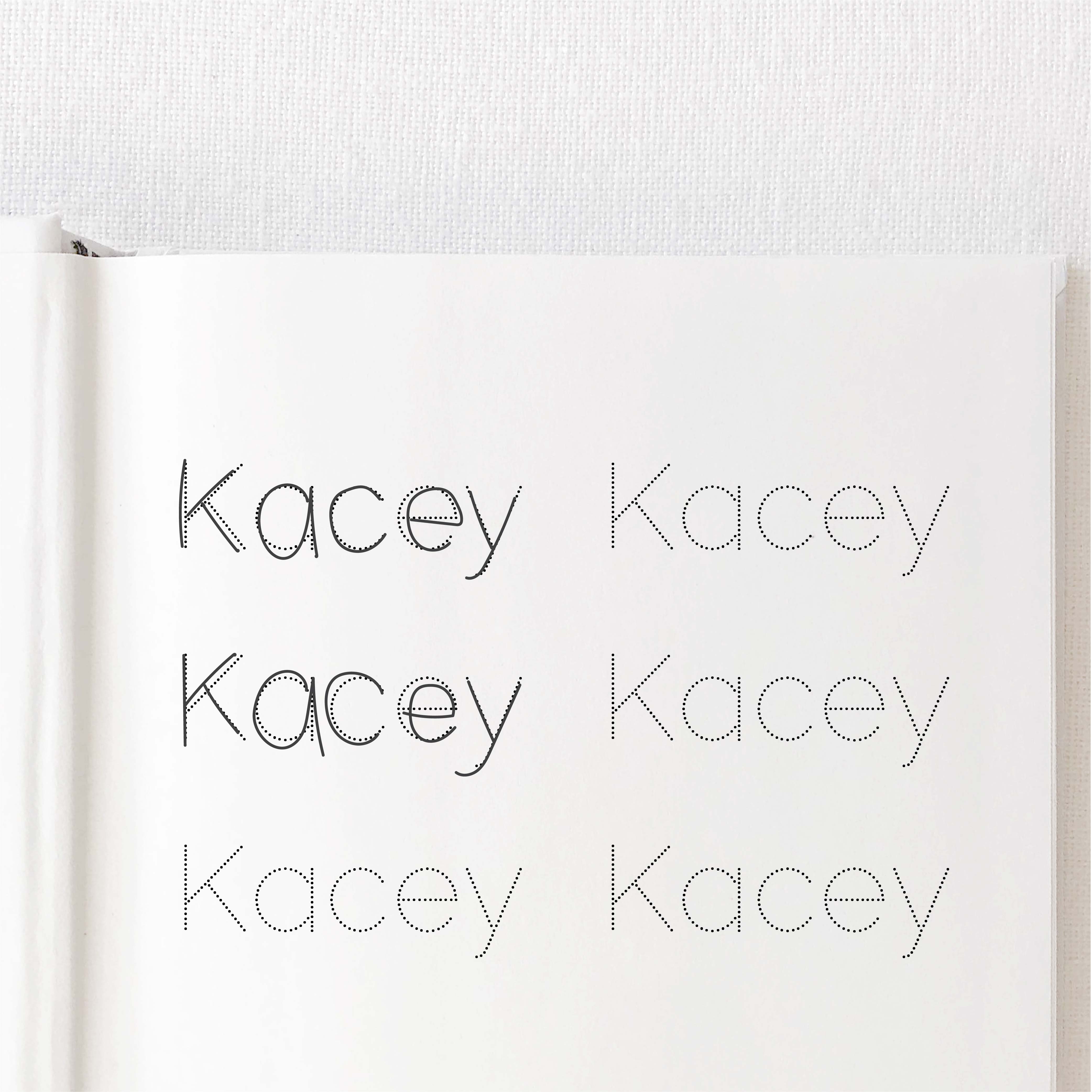 ‘LEARN TO WRITE YOUR NAME’ TRACING STAMP – Heirloom Seals