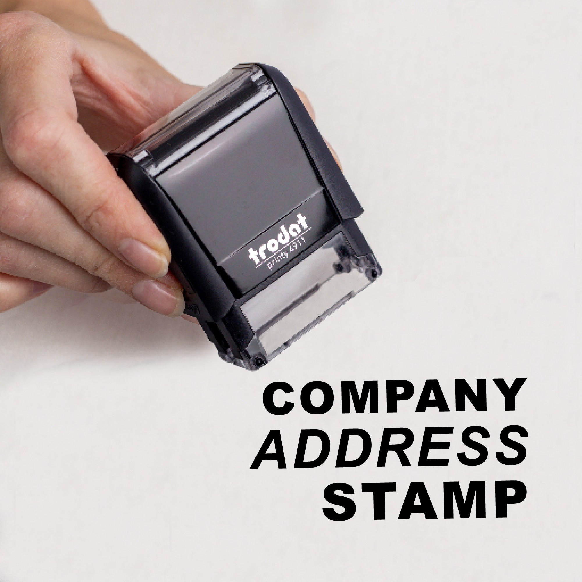 BUSINESS ADDRESS RUBBER STAMP – Heirloom Seals