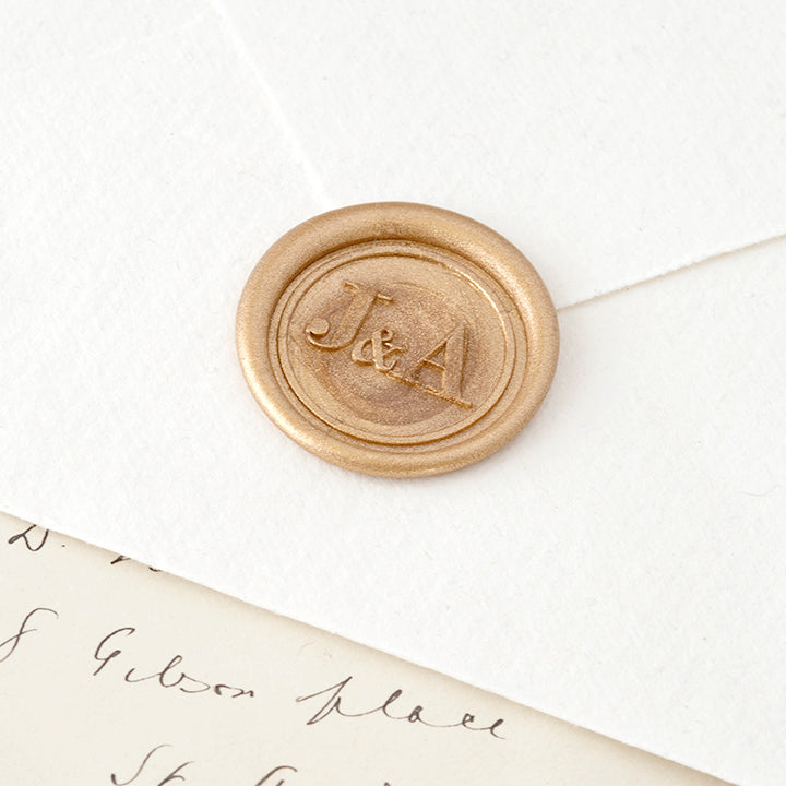MINIMAL MONOGRAM WAX SEAL STAMP - ELOISE – Heirloom Seals