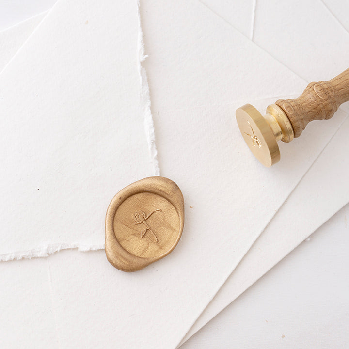 ROSE BUD - WAX SEAL STAMP – Heirloom Seals