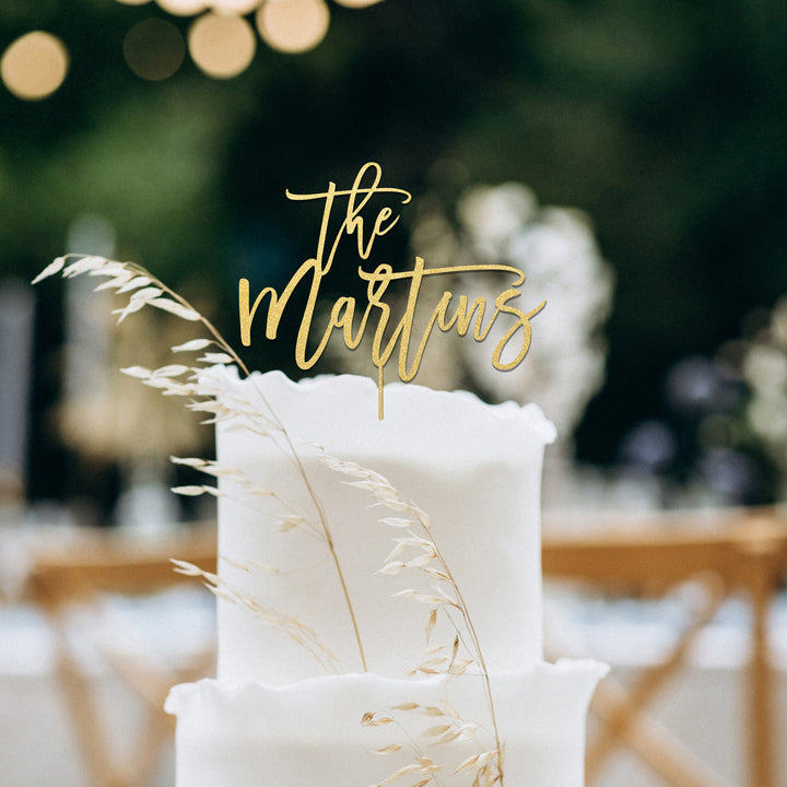 Gold wedding cake toppers 60 photos - Vianawedding.com